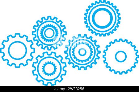 Gear wire vector icon illustration design template Stock Vector Image ...