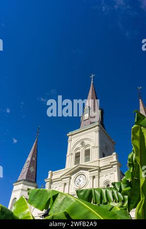 New Orleans Jackson Square Church Stock Photo - Alamy