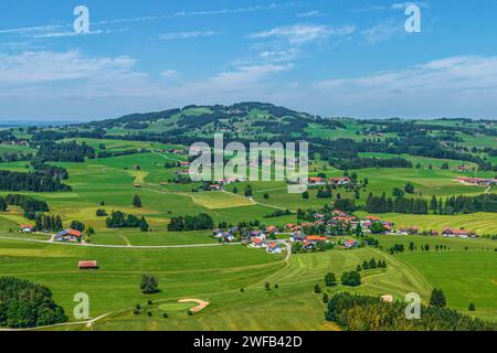 Lechbruck am See im Ostallgäu von oben Ausblick auf Lechbruck im ...