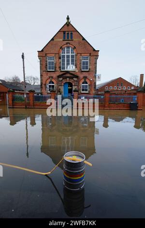 Shrewsbury Floods January 2024, Longden Coleham Pumping Station ...