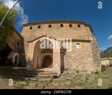 Parish church of Rodellar dedicated to St. John the Baptist. Rodellar ...