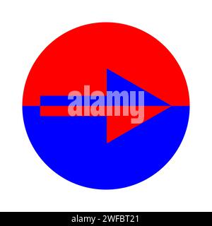 Circle Arrow Click Logo. Line Mouse cursor Logotype Stock Vector Image ...