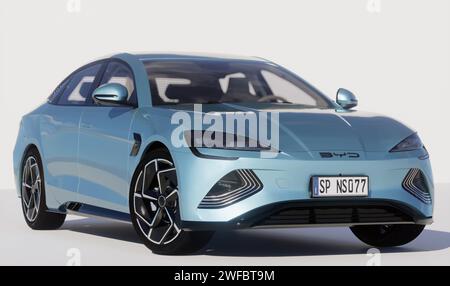 BYD Seal on a white background Stock Photo - Alamy
