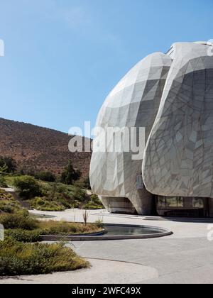 Side elevation of wings with multiple cast-glass translucent panels ...