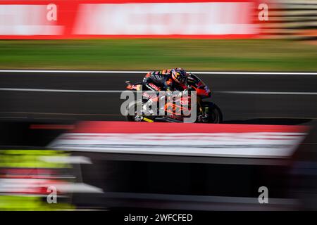 Spanish rider Pedro Acosta (Red Bull KTm Factory Racing) on action ...
