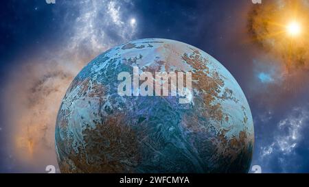 Planets and other solar systems, nebulae and exoplanet, formation of ...