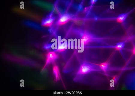 Abstract blurred colorful lens flare bokeh on black Stock Photo - Alamy