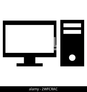 Service desktop lamp icon flat vector. Phone mobile. Computer tablet ...