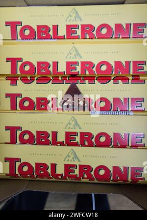 Toblerone Alpine mountain image on packaging of the Swiss chocolate ...
