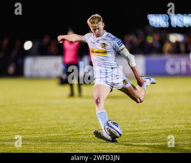 Exeter Chief's Josh Hodge during Semi Final Premier Cup Att Sandy Park ...