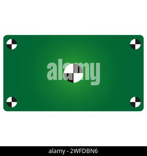 Greenscreen background with white tracking cross marks. Chromakey ...