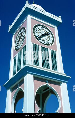Doha Qatar 1977 – archival image of the Clock Tower and Grand Mosque in ...