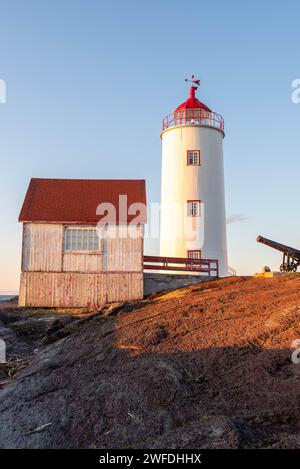 The Lighthouse of L’Isle-Verte at the sunset (Notre-Dame-des-Sept ...