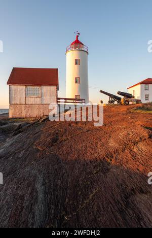 The Lighthouse of L’Isle-Verte at the sunset (Notre-Dame-des-Sept ...