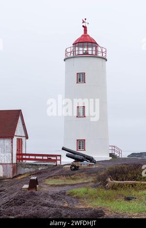 The lighthouse of L’Isle-Verte under the clouds (Notre-Dame-des-Sept ...