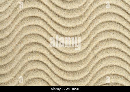 Wave patern in brown sand Stock Photo - Alamy