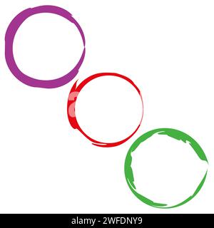 Grungy, textured circle element. Circular splatter shape. Stock vector ...