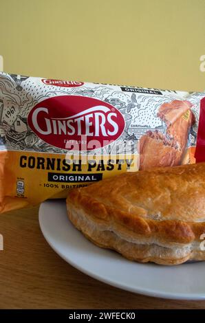 Ginsters Original Cornish Pasty Stock Photo - Alamy