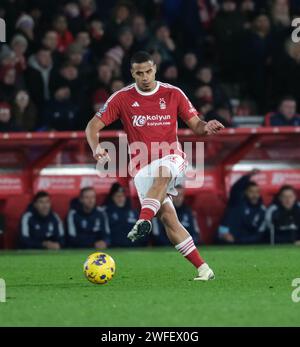 Murillo of Nottingham Forest passing the ball forward during the ...
