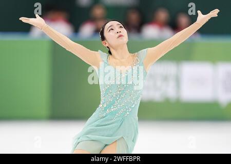 Gangneung, South Korea. 30th Jan, 2024. Olivia Ilin (front)/Dylan Cain ...