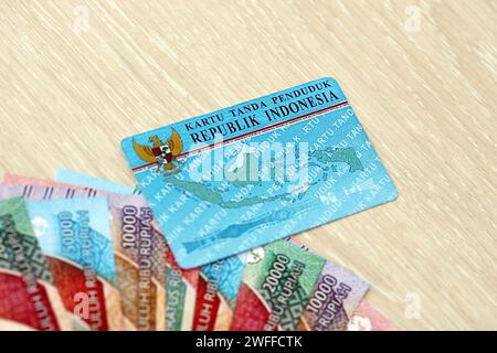 Indonesian national electric identity card called E-KTP or Kartu Tanda ...