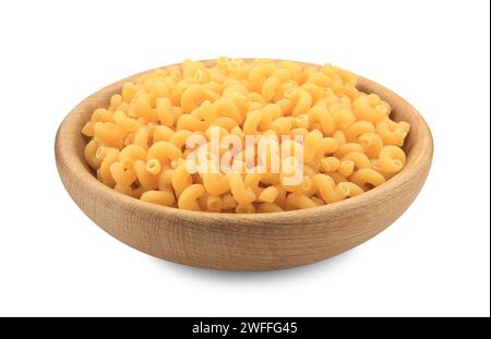 Raw cavatappi pasta in bowl on white table, closeup Stock Photo - Alamy