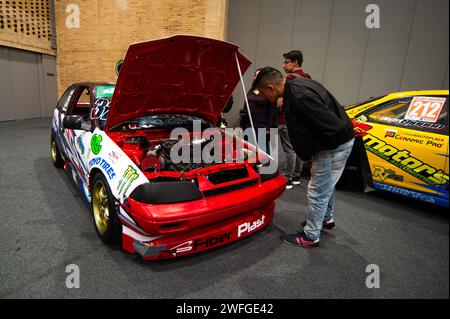 Bogota, Colombia. 28th Jan, 2024. A Ford Mustang GT is on display at ...