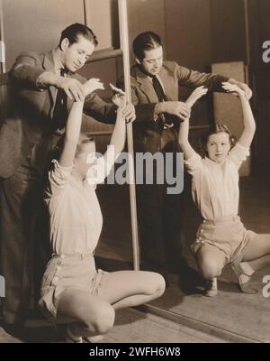 Hollywood Dancing Girls 1930s Behind The Scenes Photograph Stock Photo ...