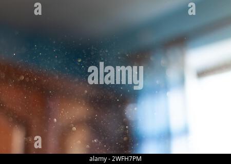 dust particles flying in the bedroom Stock Photo - Alamy