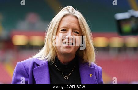 WRU Chief Executive Officer Abi Tierney during the EPCR announcement at ...