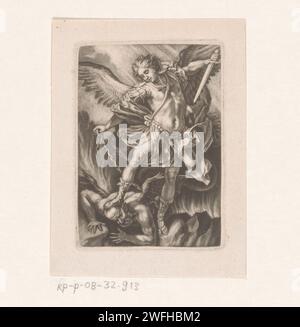 Archangel Michaël defeats De Draak, Jacob de Wit, 1720 drawing Design ...