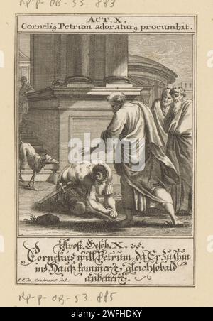 Cornelius Knelt for Petrus, Anonymous, After Philips Galle, After Jan ...