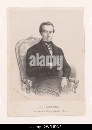 Portrait of Johan Rudolf Thorbecke, Minister of State and Minister of ...