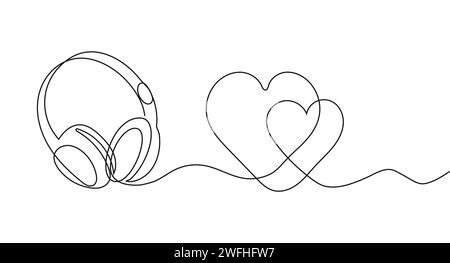 invitation card with heart line style vector illustration design Stock ...