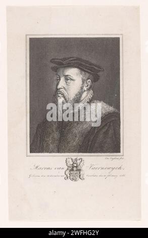 Portrait of Marcus van Vaernewijck, Pieter de Jode (I), 1590 - 1632 ...