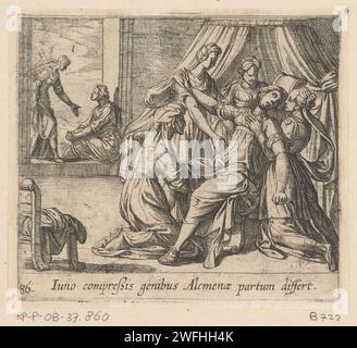 Birth of Hercules, Antonio Tempesta, 1606 - 1638 print Juno slows down ...