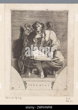 Profeet Jeremia, Adam Sculptors, After Michelangelo, c. 1585 The ...