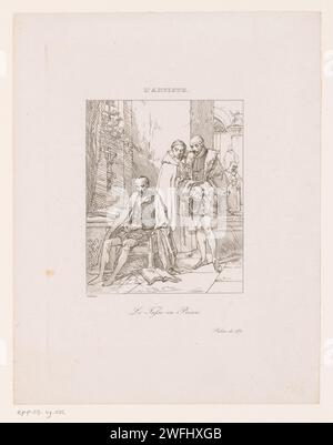 Michel Eyquem de Montaigne visits Torquato Tasso, Louis Gallait, 1836 ...