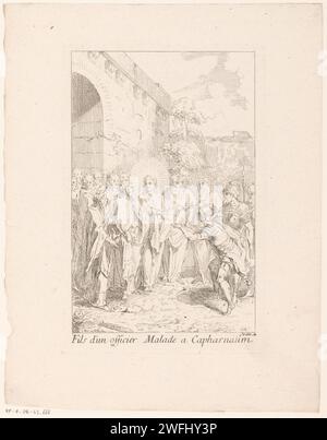 Centurion of Capernaum begs Christ for help, Description of a general ...