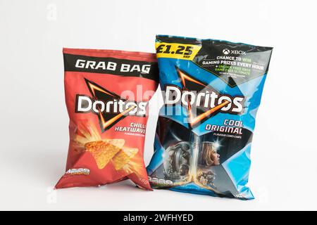 A packet of cool original Doritos on a white background Stock Photo - Alamy