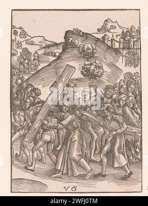 Simon the Cyrenian Compelled to Carry the Cross with Jesus (Simon de ...