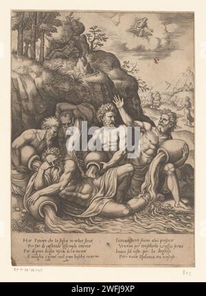 Peneus comforted by other river gods, Story of Apollo and Daphne ...