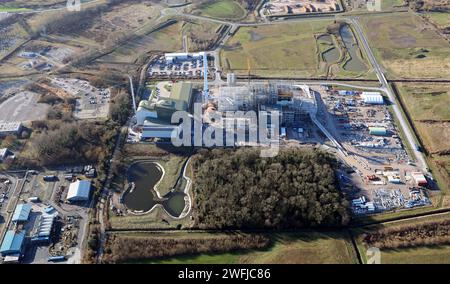 aerial view of the METKA PROTOS Energy Recovery Facility near Ince ...