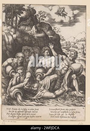 Peneus comforted by other river gods, Story of Apollo and Daphne ...