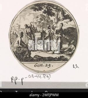 Abraham buried in the Cave of Machpelah by his sons - Thomas Bankes ...