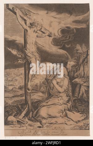 Christ on the Cross, Heinrich Ulrich, after Jan van der Straet, 1582 ...