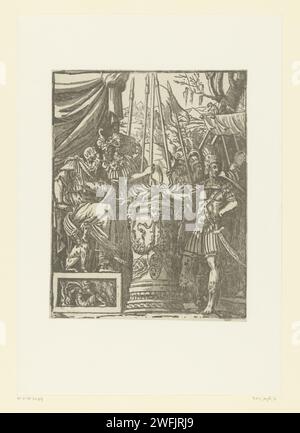 Mucius Steekt Zijn hand in a het vuur, Antonio da trento, after ...