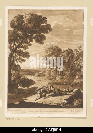 Claude Lorrain - Ideal Landscape with the Flight into Egypt Stock Photo ...