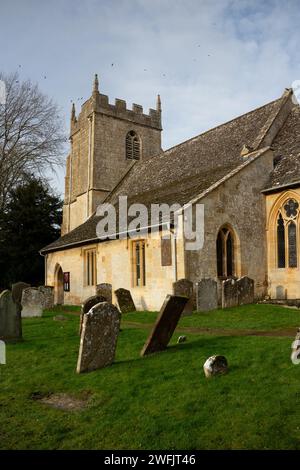 St. Eadburgha`s Church, Ebrington, Gloucestershire, England, UK Stock ...