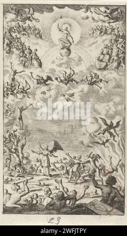 Last judgment, Anonymous, After Jan Luyken, 1720 print paper etching Last Judgement Stock Photo ...